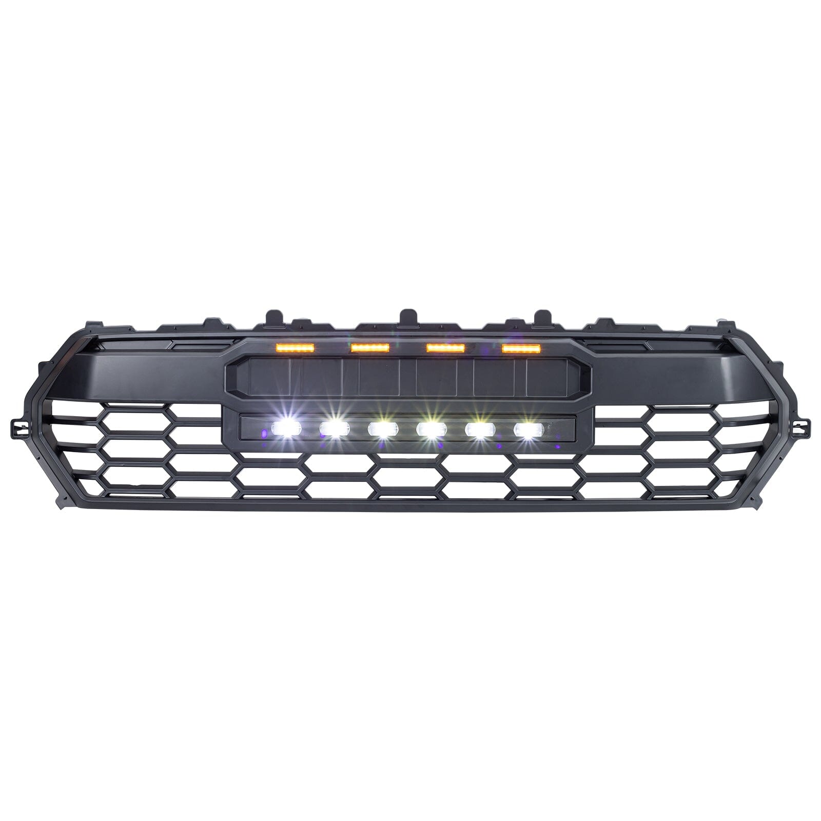 TRD PRO Style Front Grille w/ LED Off-Road Lights, Amber Lights and DI ...