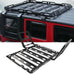 4DR Rear Roof Rack W/Double Ladders For Jeep Wrangler JK | AMOFFROAD ...