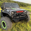 07-18 Jeep Wrangler JK Gladiator Grille w/ Red Star DRL | AMOffRoad ...